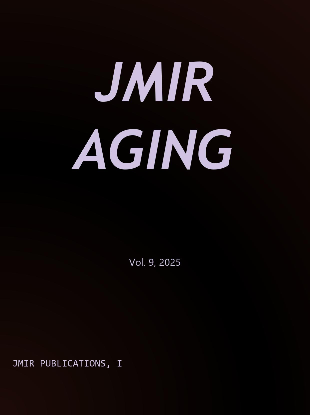 期刊影响因子2024/2025: JMIR Aging, JMIR AGING, ISSN:-, eISSN:2561-7605