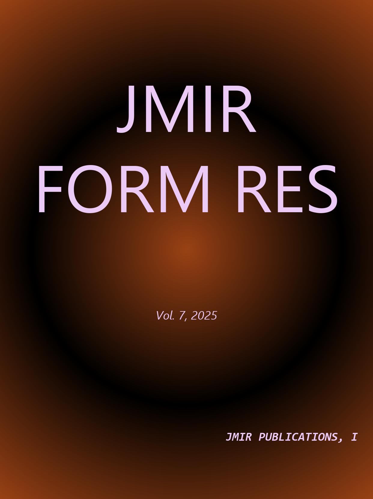 期刊影响因子2024/2025: JMIR Formative Research, JMIR FORM RES, ISSN:-, eISSN ...