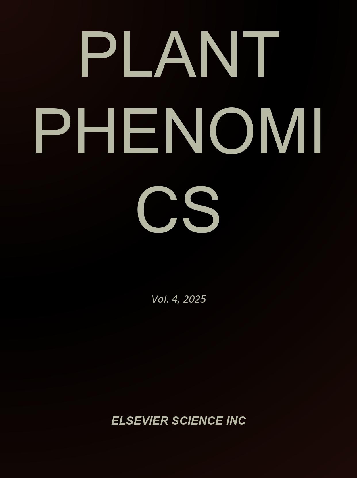 期刊影响因子2024/2025: Plant Phenomics, PLANT PHENOMICS, ISSN:2643-6515, eISSN:2643-6515