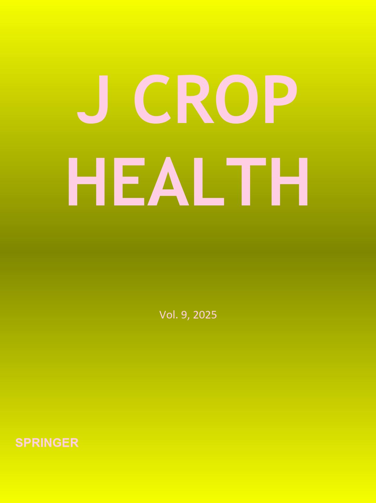 期刊影响因子2024/2025: Journal of Crop Health, J CROP HEALTH, ISSN:2948-264X ...